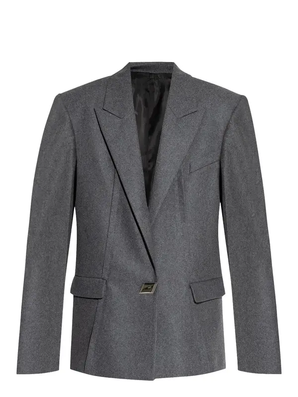 Attico Wool-blend Blazer - Grey