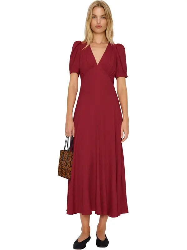 REFORMATION Naira Maxi Dress - Red