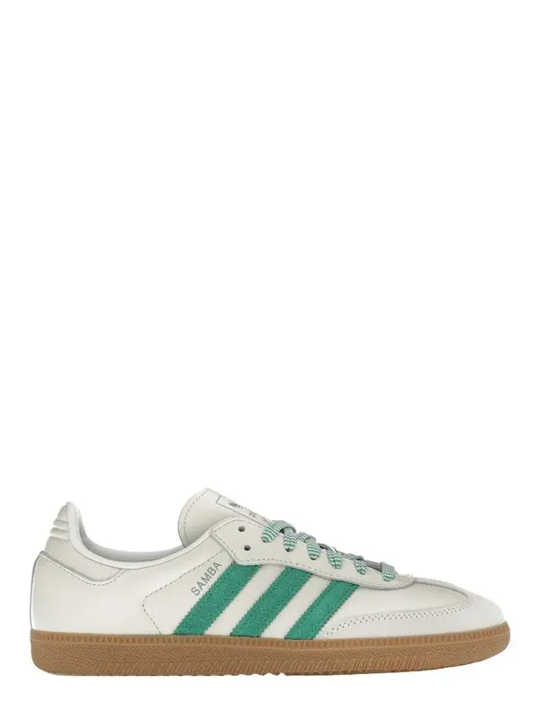 Adidas Samba Sneakers - Off White/court Green/hazy Green