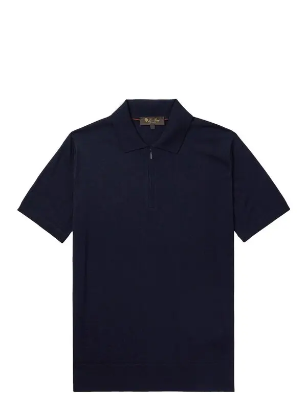 Loro Piana Wish® Wool Polo Shirt - Blue