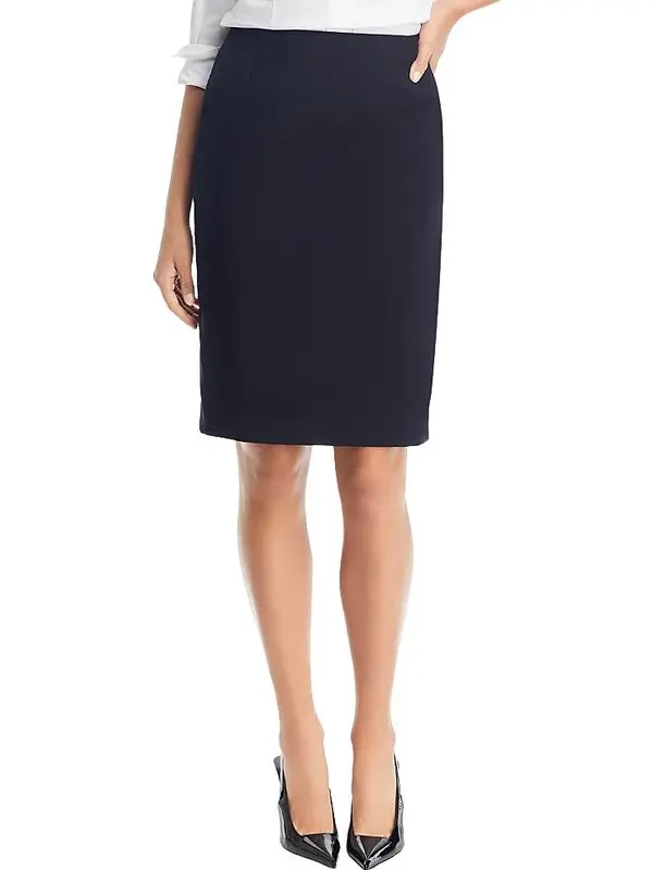 BOSS Vileah Wool Pencil Skirt - Black
