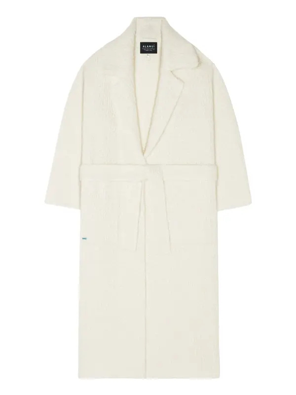Alanui Knitted Robe Coat - White