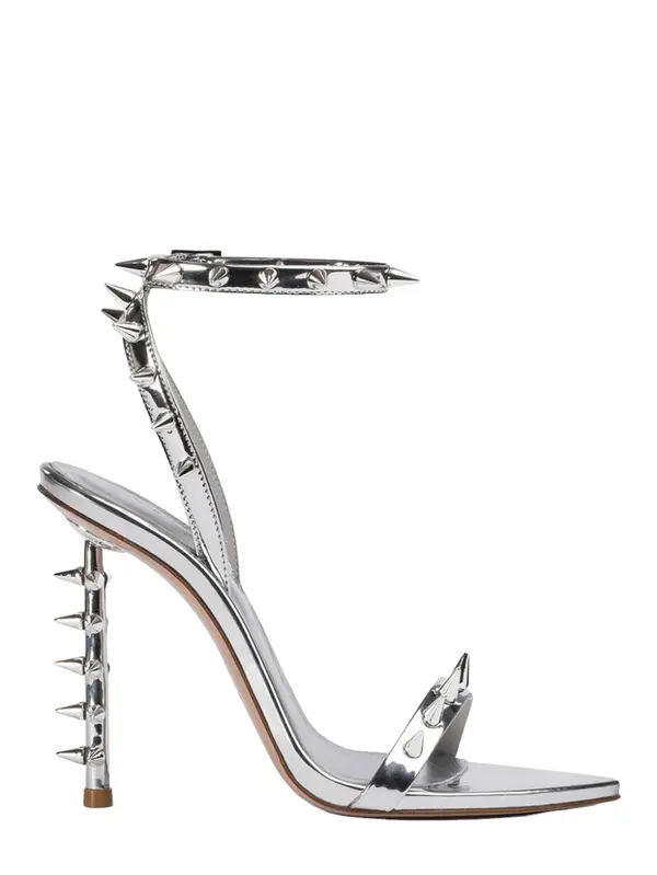 LE SILLA Jagger 120mm Spiked Sandals - Grey