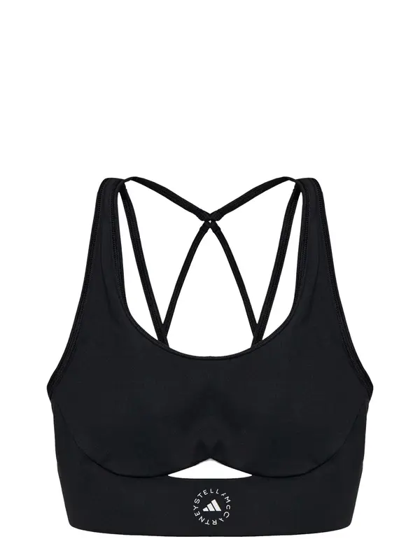 Adidas By Stella McCartney Strappy Sports Bra - Black