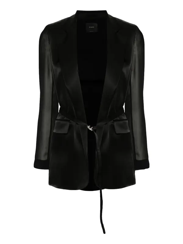Pinko Satin Blazer - Black