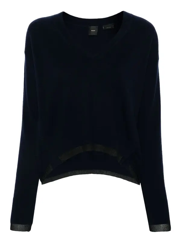 Pinko Contrasting Border Sweater - Blue