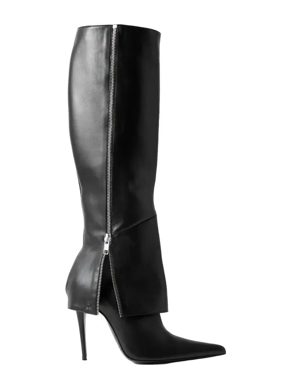 Magda Butrym Leather Knee Boots - Black