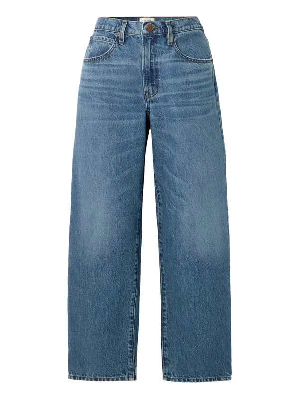 FRAME Low Slung Barrel Boyfriend Jeans - Blue