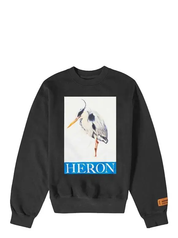 Heron Preston Painted Bird Sweater - Black