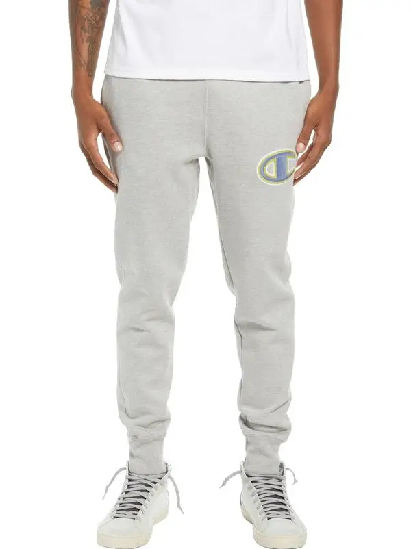 Champion Reverse Weave® Embroidered Logo Sweatpants - Oxford Gray