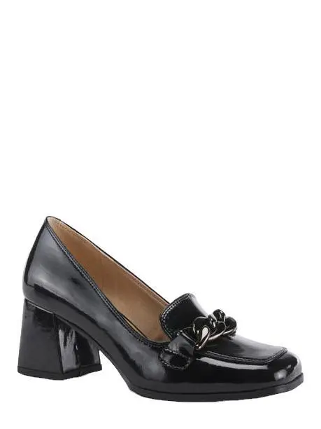 SPRING STEP SHOES Luzish Square Toe Pump - Black Patent