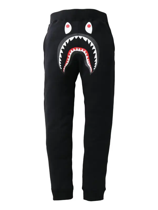 A BATHING APE Shark Slim Sweatpants - Black