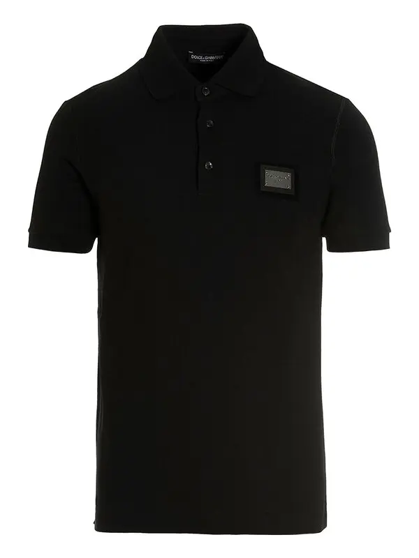 Dolce & Gabbana Polo 'dg Essential - Black