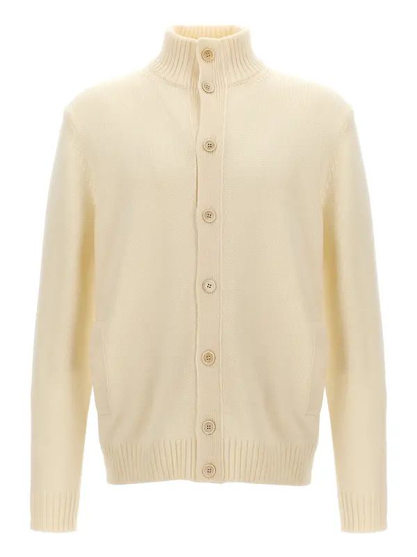 ZANONE Chioto' Wool Cardigan - White