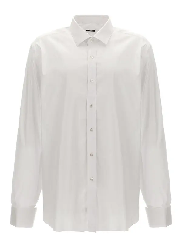 BARBA NAPOLI Poplin Shirt - White