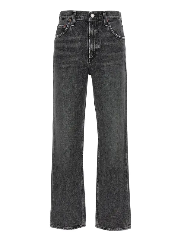 AGOLDE Valen Straight Leg Jeans - Gray
