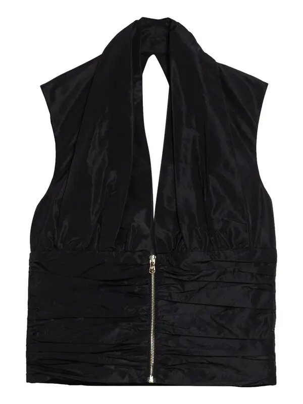 PATOU Zipped Waistcoat - Black