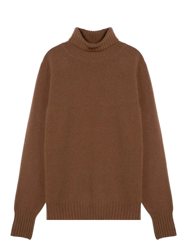 DRUMOHR Wool Turtleneck Sweater - Beige