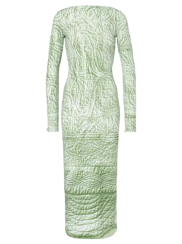 MAISON MARGIELA Printed Jersey Midi Dress - Green