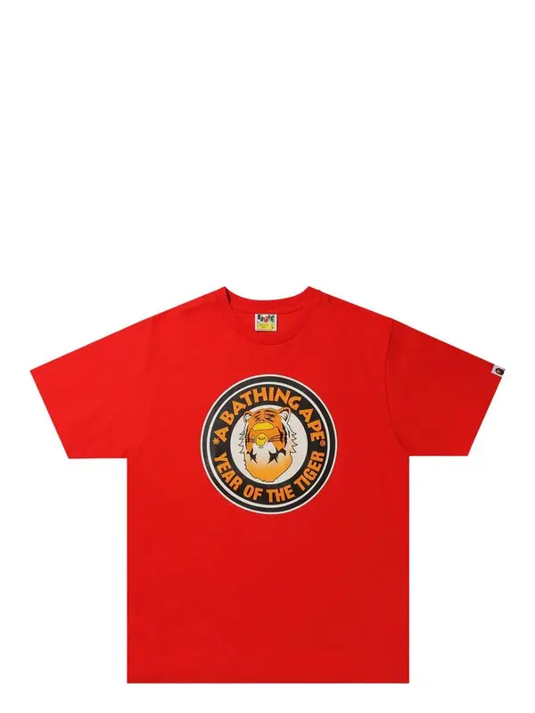 A BATHING APE Year Of The Tiger Tee - Red