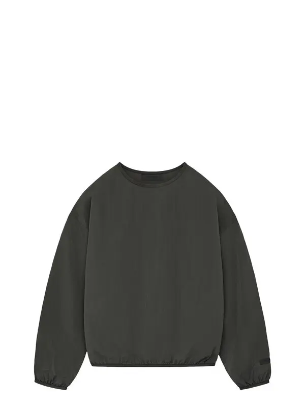 Fear Of God Crinkle Nylon Pullover Crewneck - Black