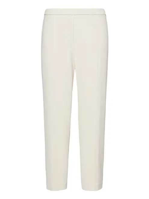 Theory Treeca Cropped Slim-leg Trousers - Rice