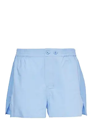 HAY Outline Relaxed-fit Mid-rise Pyjama Shorts - Sky Blue
