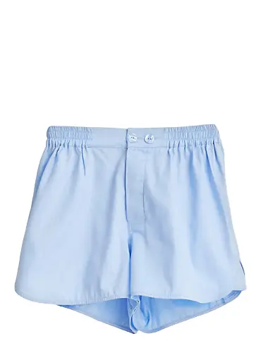 HAY Outline Relaxed-fit Mid-rise Pyjama Shorts - Soft Blue