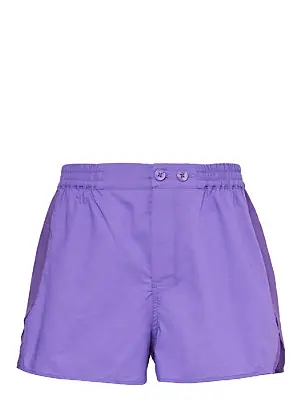 HAY Outline Relaxed-fit Mid-rise Pyjama Shorts - Vivid Purple