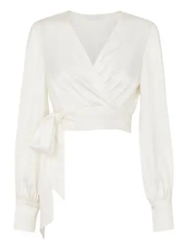 Whistles Lilly Tie-waist Woven Bridal Cover-up - Cream