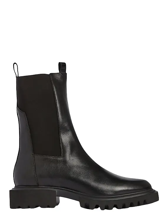 ALLSAINTS Hallie Chunky-sole Leather Ankle Boots - Black