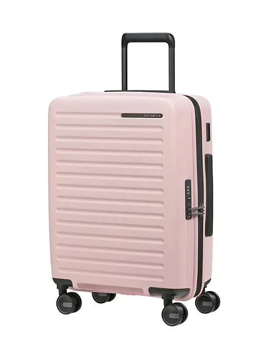 SAMSONITE Stackd Spinner Hard Case 4 Wheel Cabin Suitcase 55cm - Rose