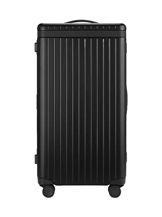CARL FRIEDRIK The Trunk Polycarbonate Suitcase 73cm - Black / Black