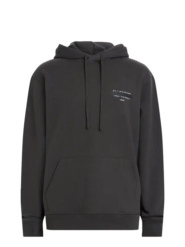 ALLSAINTS Redact Logo Hoodie - Black