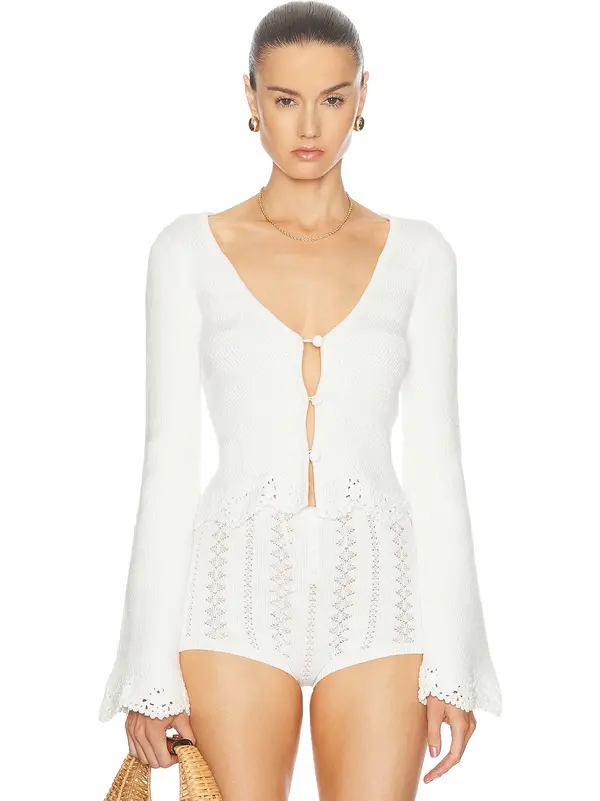 Lpa Heidi Cardigan - White