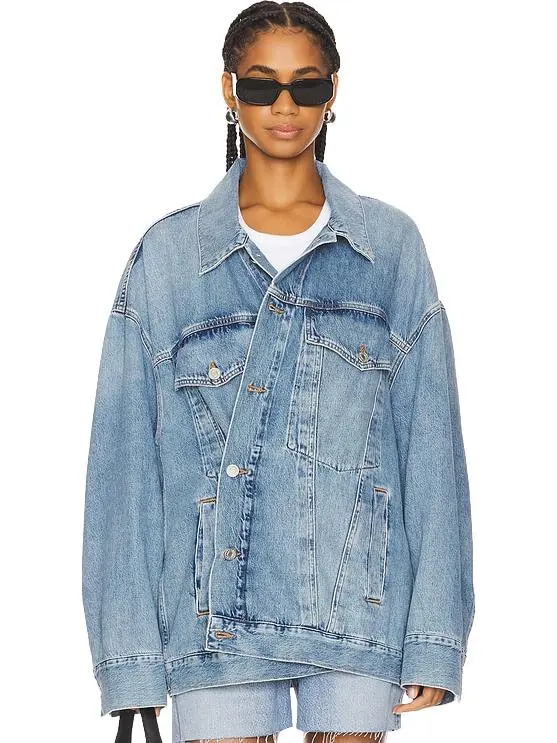 AGOLDE Reworked Wayne Jacket - Denim-medium