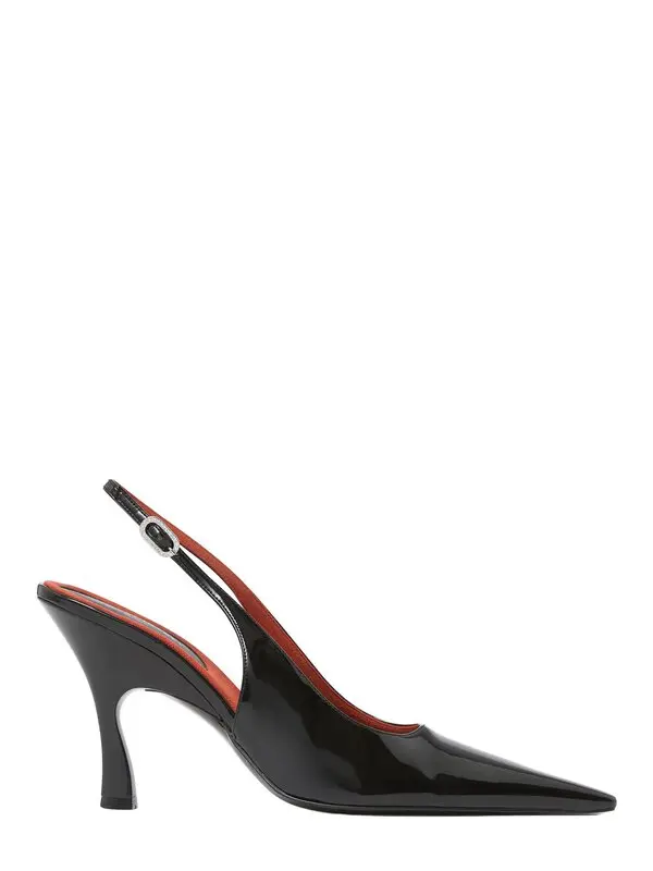 Stella McCartney Elsa Pointed Toe Slingbacks - Black