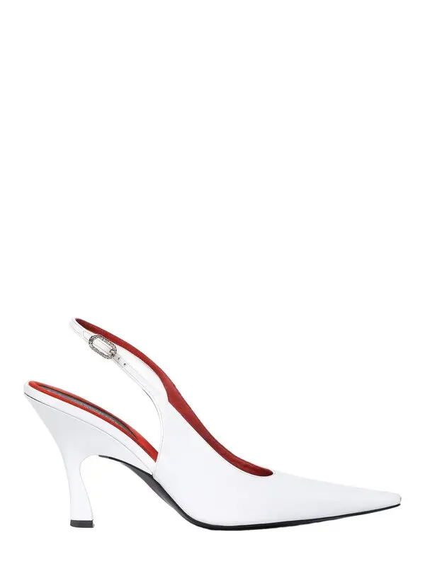 Stella McCartney Elsa Pointed Toe Slingbacks - White