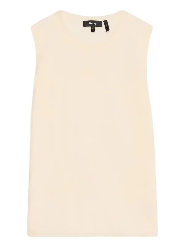 Theory Regal Sleeveless Top - New Ivory