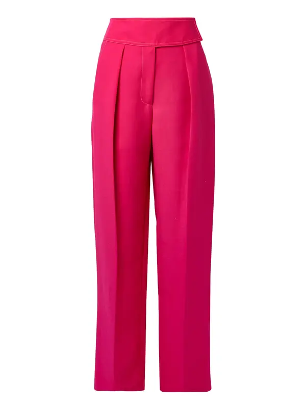 Christopher John Rogers Cady Tapered Pants - Fuchsia