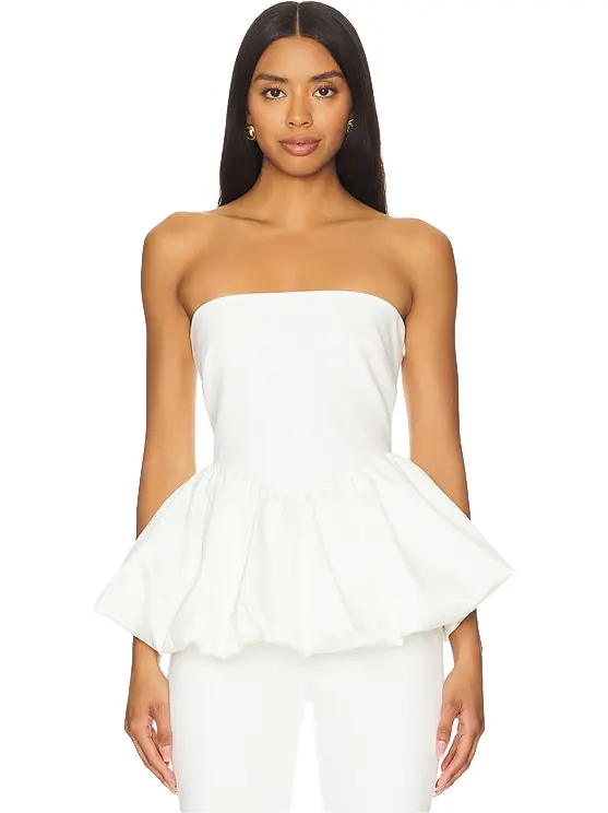 Line & Dot Goldie Strapless Top - Ivory