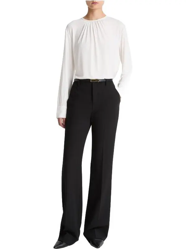 Vince Mid-rise Tailored Flare Pant - Black