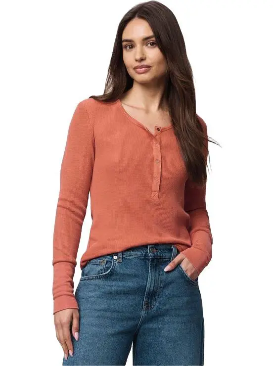Splendid Thermal Forever Henley - Orange
