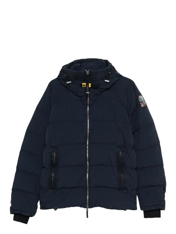 PARAJUMPERS Quilted Jacket With Logo - Blue
