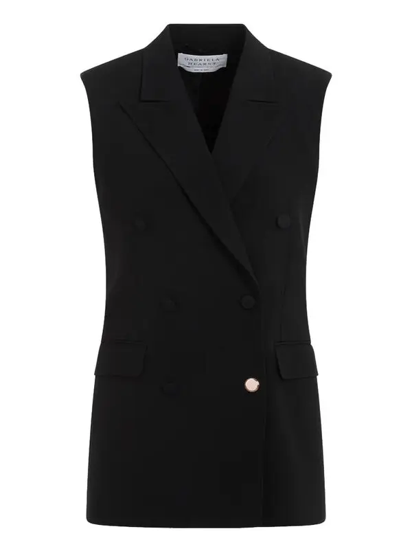 Gabriela Hearst Silk And Wool Blend Gilet - Black