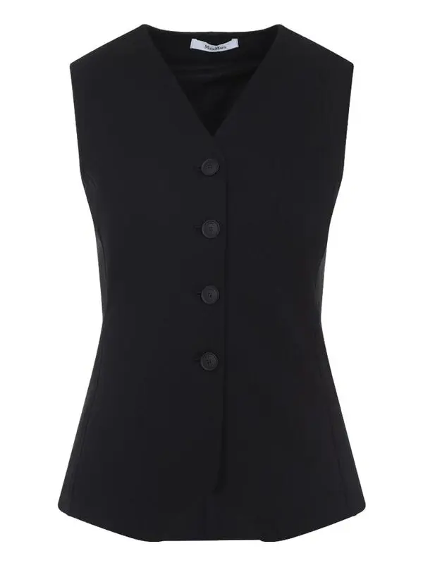 Max Mara Fornovo Gilet - Black
