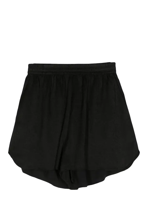 WON HUNDRED Patterned Jacquard Shorts - Black