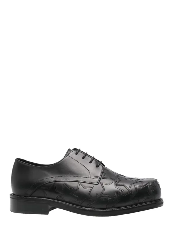 STEFAN COOKE Star-patches Derby Shoes - Black