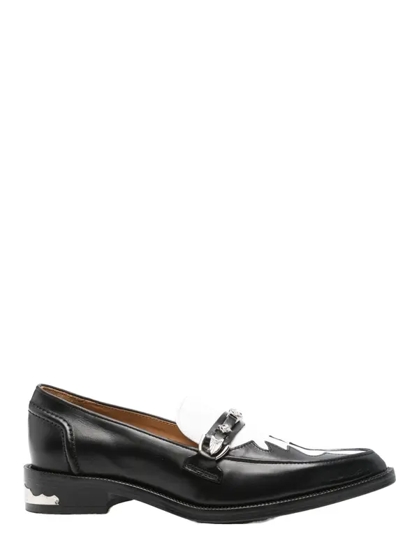 Toga Stud-detailed Loafers - Black