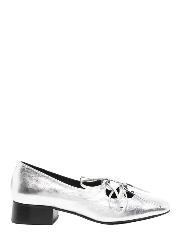 NICOLE SALDANA 25mm Isabel Pumps - Silver